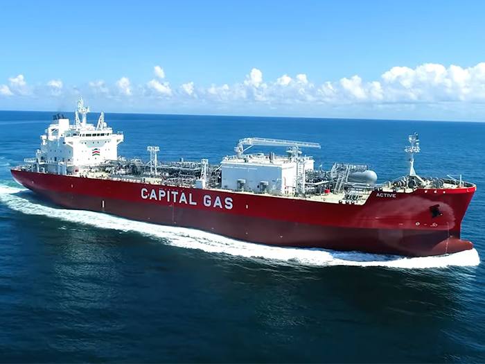 Грецька Capital Maritime Group отримала перший у світі газовоз для ...